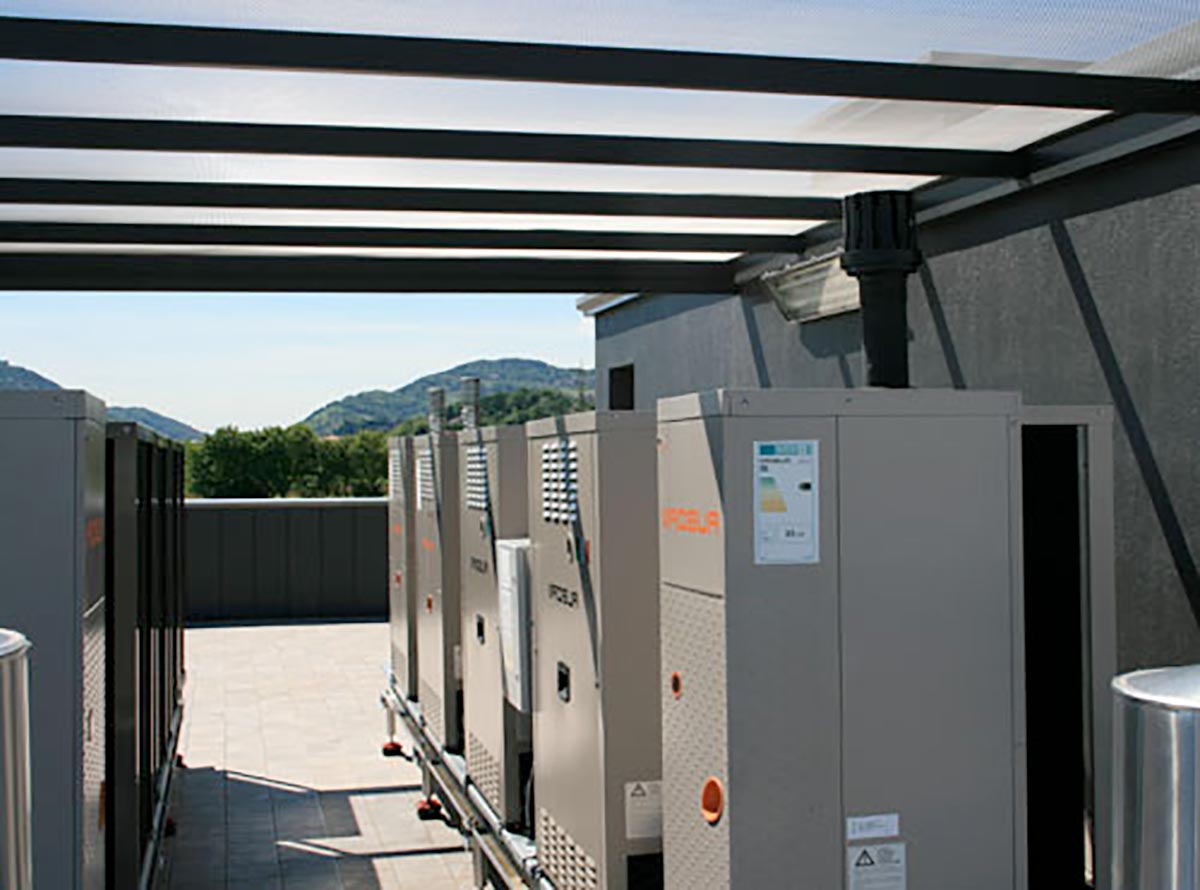 The enlargement of the electric cabin was avoided thanks to absorption ...